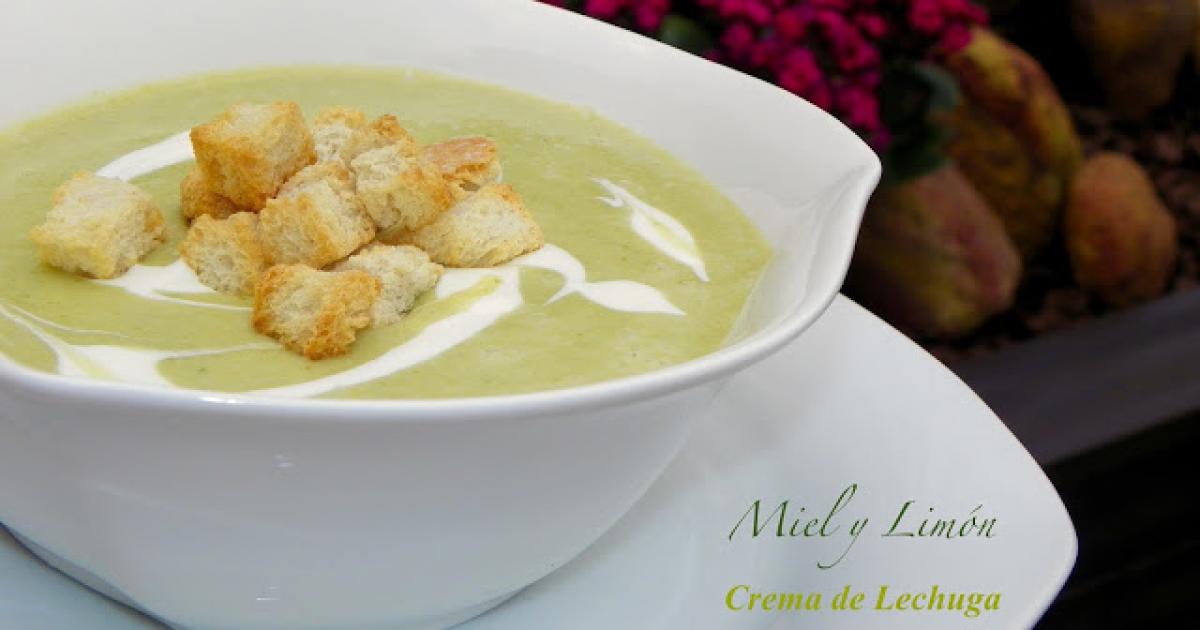 Crema de lechuga | Recetas Fáciles Reunidas