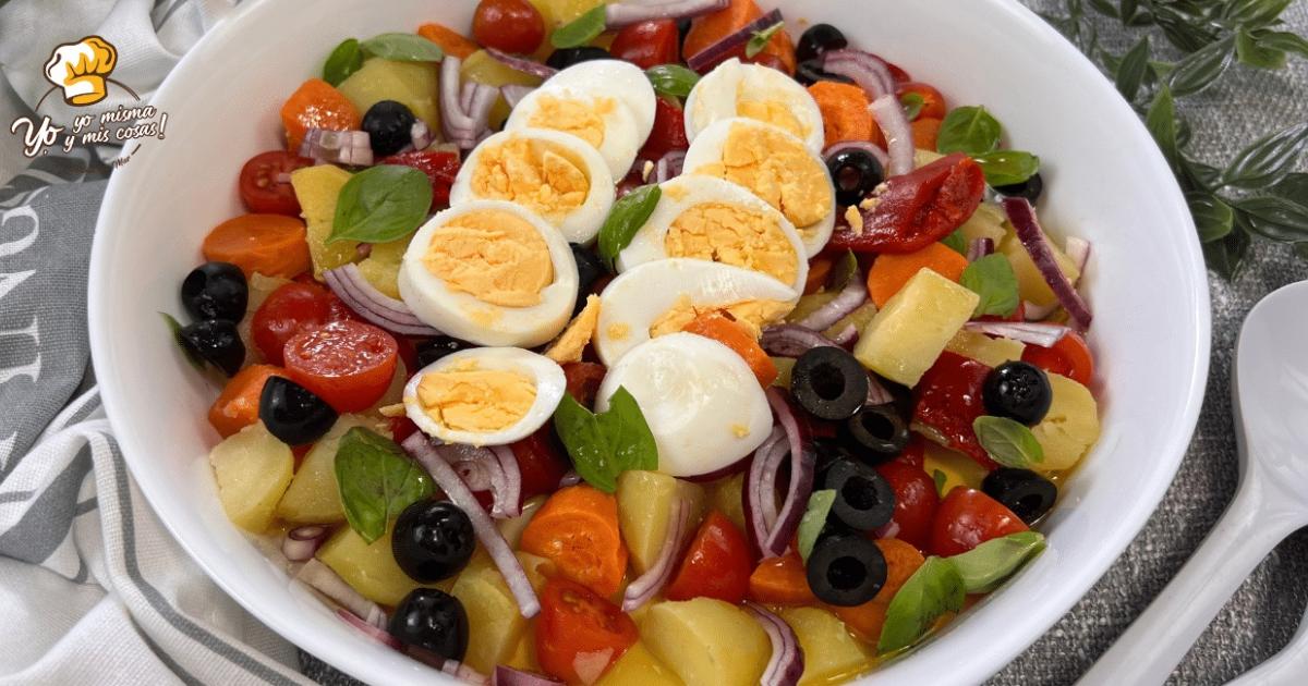 Ensalada de patatas y batatas (boniato o patata dulce) | Recetas ...