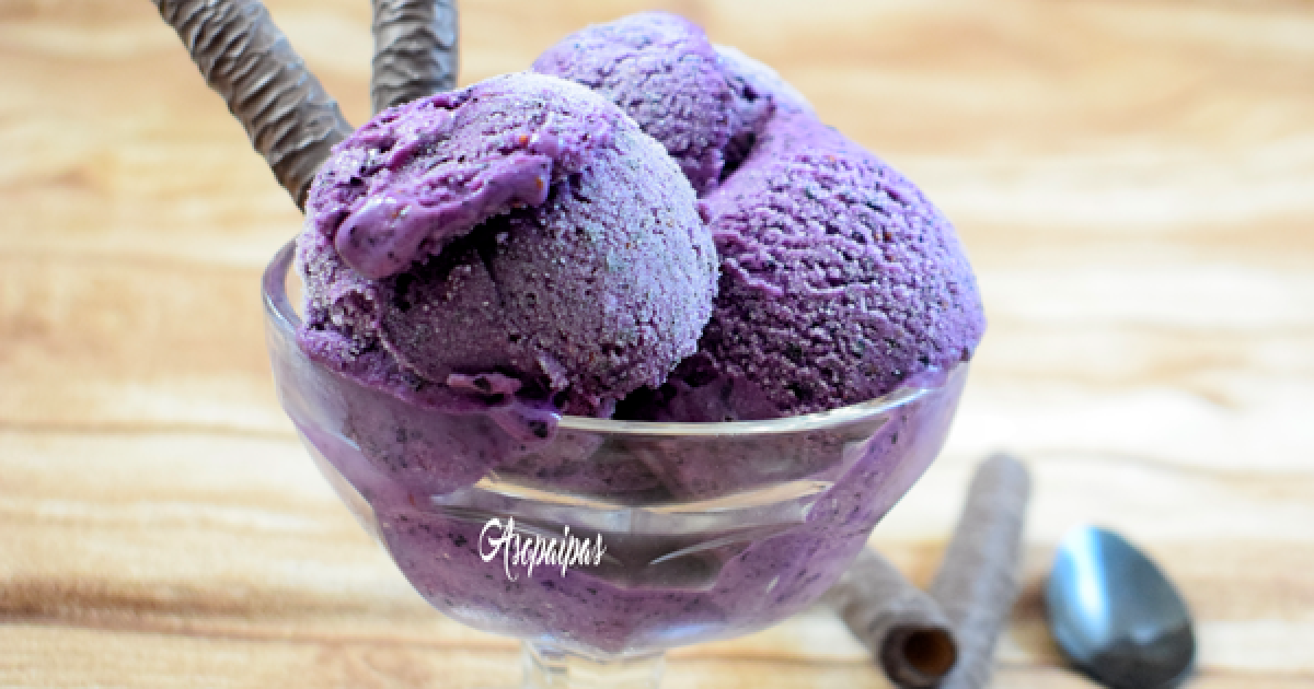 Helado de arándanos. vídeo receta | Recetas Fáciles Reunidas